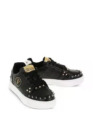 Versace Court 88 Studded Leather Sneakers