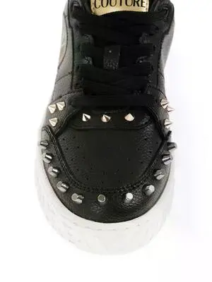 Versace Court 88 Studded Leather Sneakers