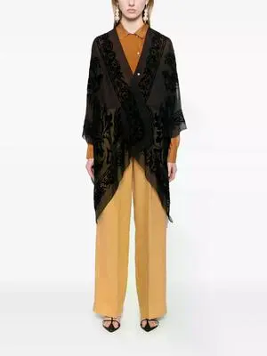 Etro Flocked-print Cape