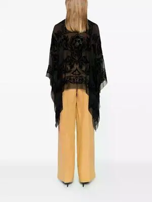 Etro Flocked-print Cape