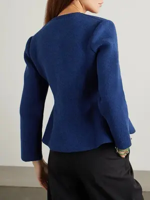 Loewe Chenille Cardigan - Blue