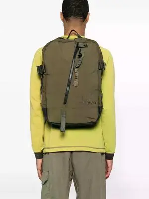 C.P. COMPANY Logo-embroidered Backpack - Green