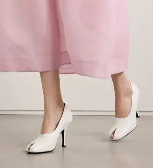 Khaite Eva Cutout Leather Pumps