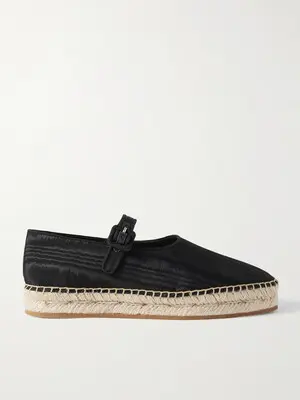 LOEFFLER RANDALL Clover Moire Mary Jane Espadrilles