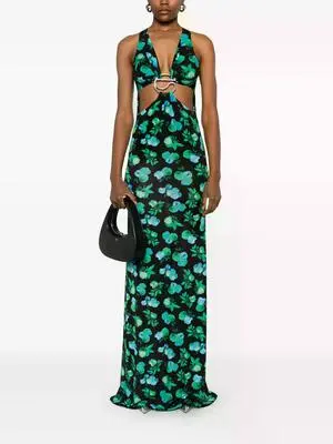 Coperni C-logo Printed Maxi Dress