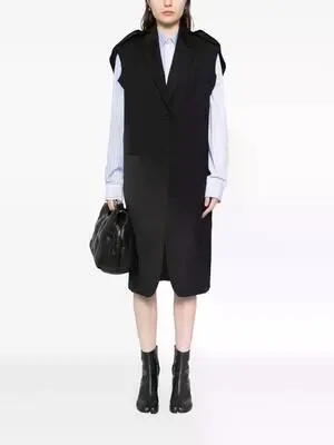 MOOHONG Single-breasted Sleeveless Coat