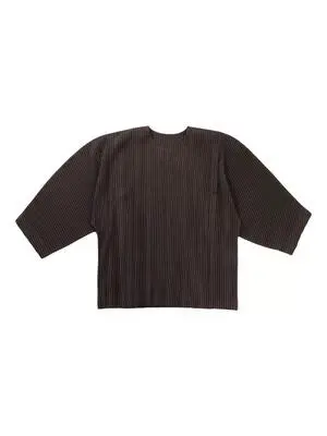 Issey Miyake Pleated Jumper - Brown