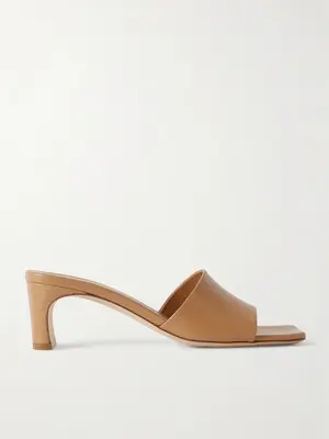 AeydĒ Jeanie Leather Mules - Brown