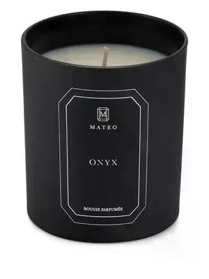 Mateo Onyx Scented Candle - Black