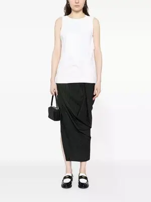 MOOHONG Cutting Draped Sleeveless Top