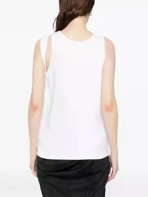 MOOHONG Cutting Draped Sleeveless Top