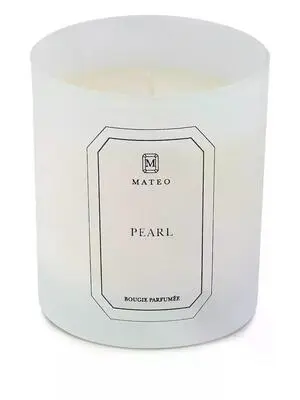 Mateo Pearl Scented Candle - White