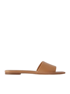 AeydĒ Anna Leather Slides - Brown