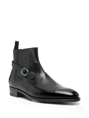 John Lobb Side-buckle Polished Leather Boots