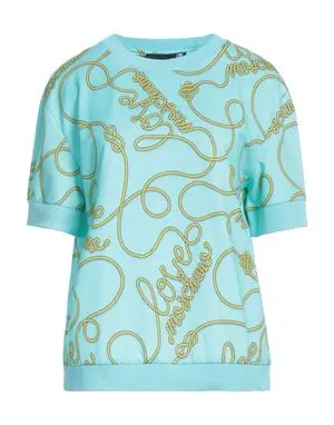 Moschino Graphic Print Crewneck Sweatshirt - Turquoise