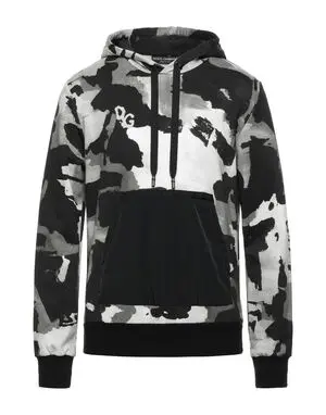 Dolce & Gabbana Camouflage Print Hooded Sweatshirt - Black