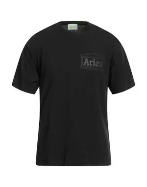 Aries Man T-shirt Light Green Size Xs Cotton Black