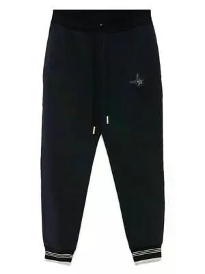 Lorena Antoniazzi Star-appliqué Track Trousers - Blue
