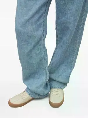 THE ROW Canvas Lace-up Sneakers - Neutrals