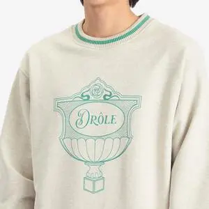 Drole De Monsieur Drole Cup Sweatshirt - Grey