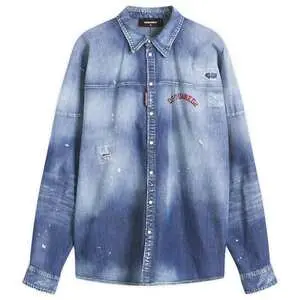 Dsquared2 Denim Rugby Shirt