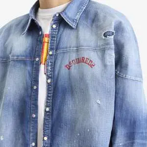 Dsquared2 Denim Rugby Shirt