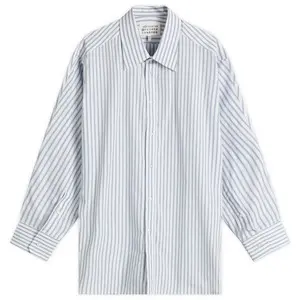 MAISON MARGIELA Long Sleeve Striped Shirt - White/grey