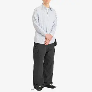 MAISON MARGIELA Long Sleeve Striped Shirt - White/grey