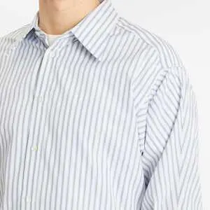MAISON MARGIELA Long Sleeve Striped Shirt - White/grey