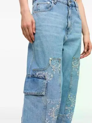 GANNI Broderie-anglaise Jeans