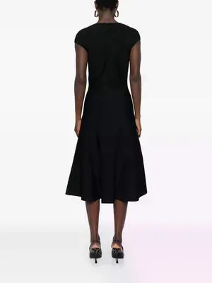 Alexander McQueen Flared Hem Midi Dress