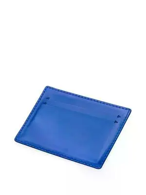 ADER ERROR Leather Card Holder - Blue