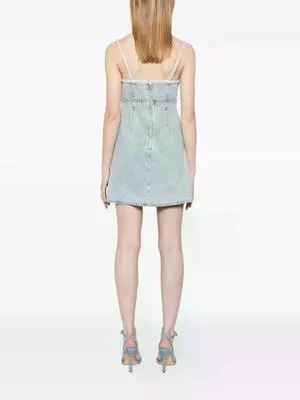 SELF-PORTRAIT Denim Mini Dress