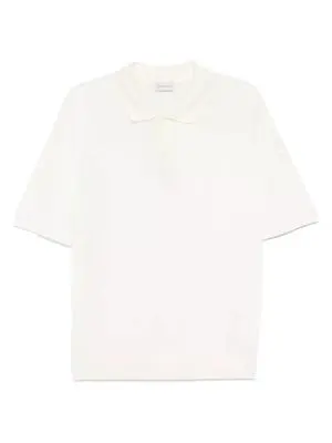 Moncler Short Sleeve Polo Shirt - Neutrals