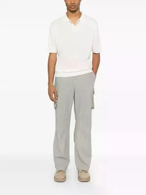 Moncler Short Sleeve Polo Shirt - Neutrals