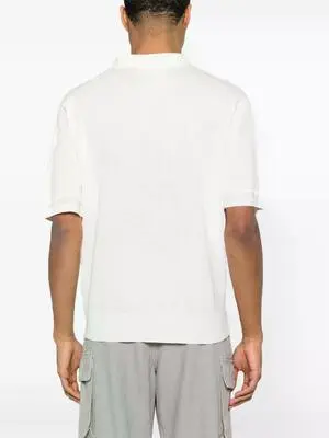 Moncler Short Sleeve Polo Shirt - Neutrals