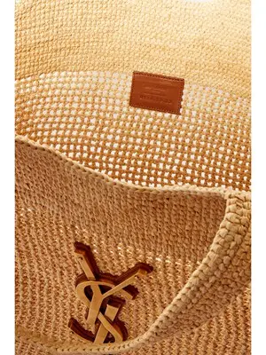 Saint Laurent Icare Maxi Raffia Tote - Neutrals