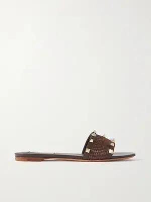 Valentino Garavani Rockstud Leather Slides