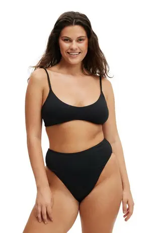 Cotton:on Super Scoop Bikini Top - Black