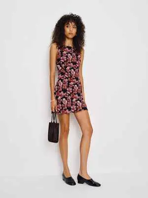 REFORMATION Dale Mini Dress - Blue