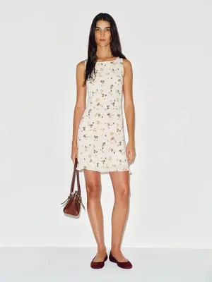 REFORMATION Reformation Dale Mini Dress Ivory