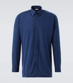 Charvet Cotton Poplin Shirt - Blue