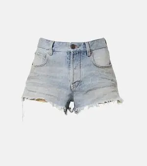 Balenciaga Light Wash Shorts For Women