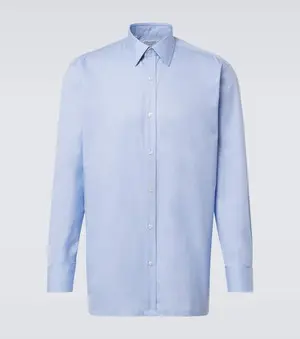 Charvet Cotton Poplin Shirt - Blue