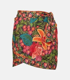 Farm Rio Garden Tapestry Floral Beach Cover-up - Multicoloured