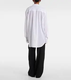 TOTEME Oversized Cotton Voile Shirt - White