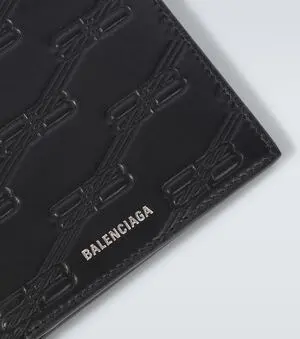 Balenciaga Bb Debossed Bifold Wallet