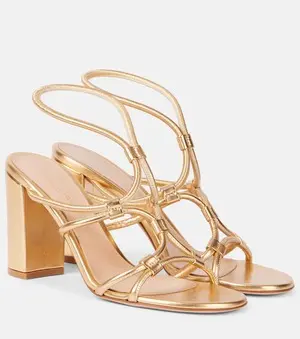 GIANVITO ROSSI 85 Leather Sandals