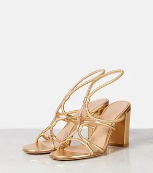 GIANVITO ROSSI 85 Leather Sandals