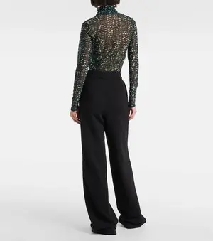 Dries Van Noten Melange Cotton Jersey Sweatpants - Black